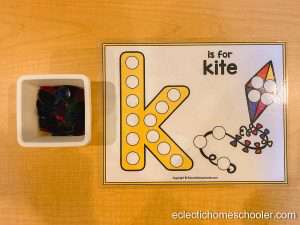 Free Letter K Printable Do a Dot Pages