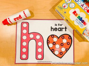 Free Letter H Printable Do a Dot Pages